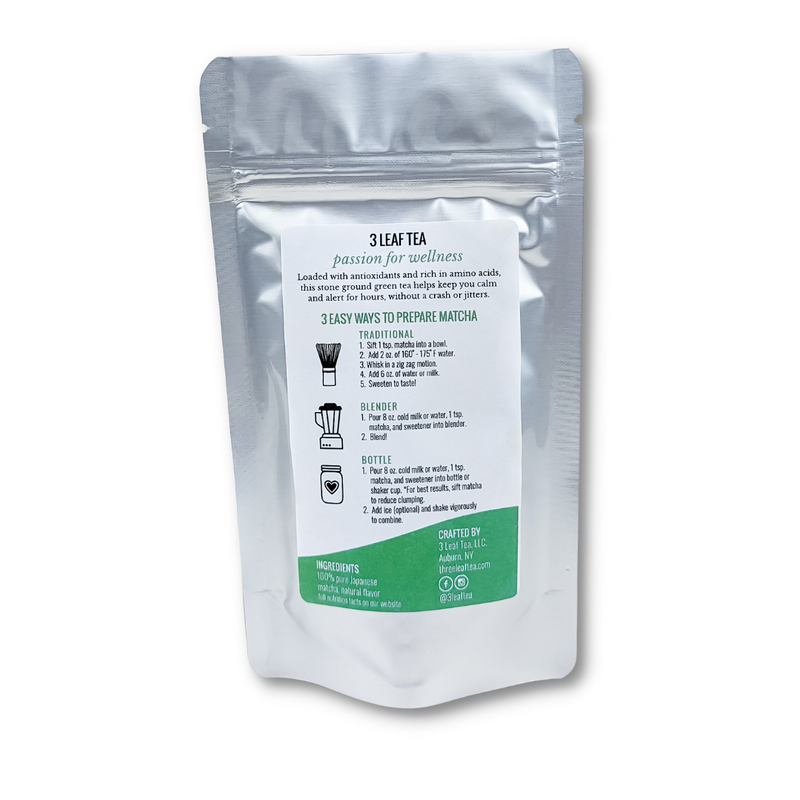 3 Leaf Tea - Flavored Japanese Matcha